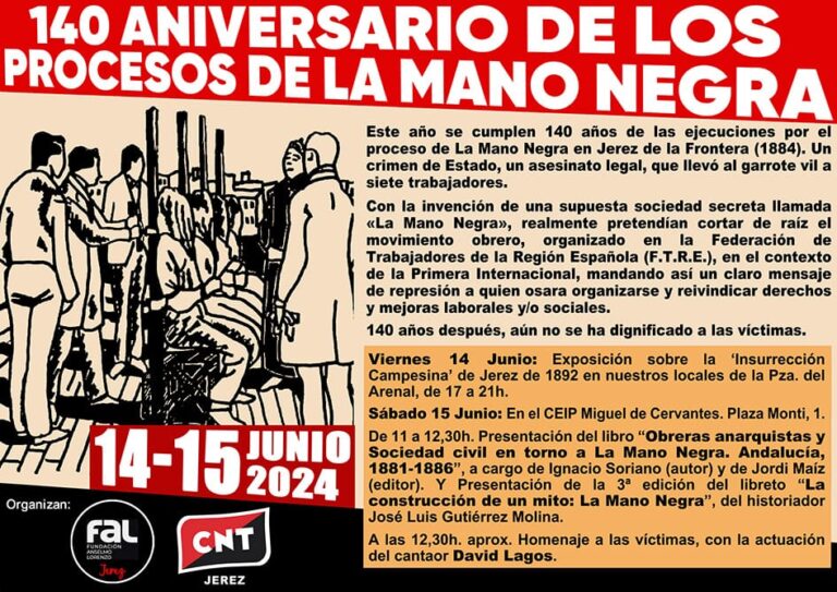 140 años del proceso de La Mano Negra - Confederación Nacional del Trabajo